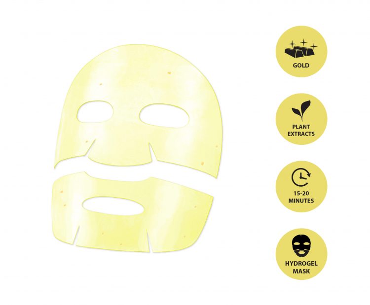 Supreme Gold Hydrogel Mask - Clean & Green Beauty